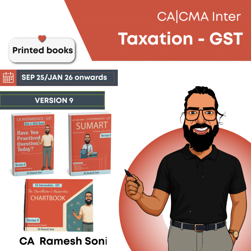 CA Inter GST Books Version 9 for Sep25/Jan26 onwards – CA Ramesh Soni